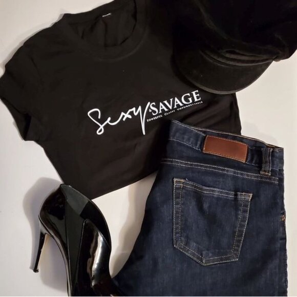 Sexy & Savage T-shirt | Tops | Trendy Chic Apparel Curated For Women ...